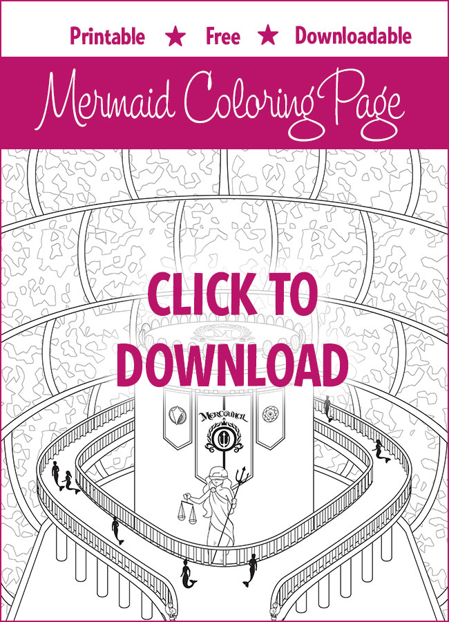 Mermaid Coloring Pages - Download and Print Free