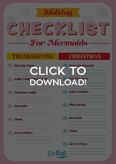 Holiday Checklist For Mermaids | FinFriends