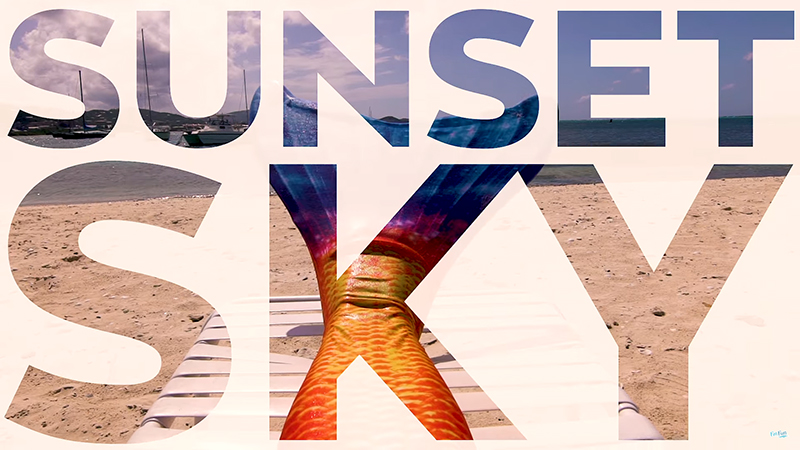 Sunset Sky Limited Edition Tail | FinFriends